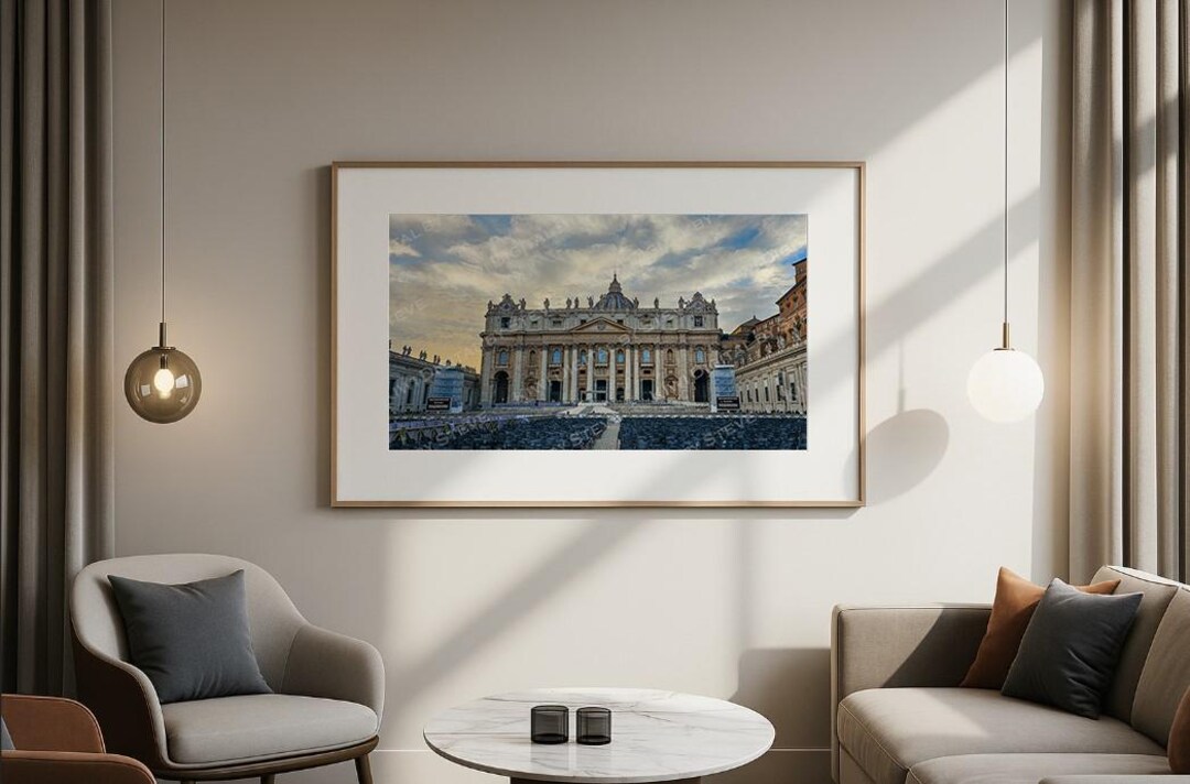 St Peters Basilica Print | Vatican Rome Architecture | Italian ...