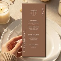 Editable Thanksgiving Dinner Menu Template Printable Instant Download ...