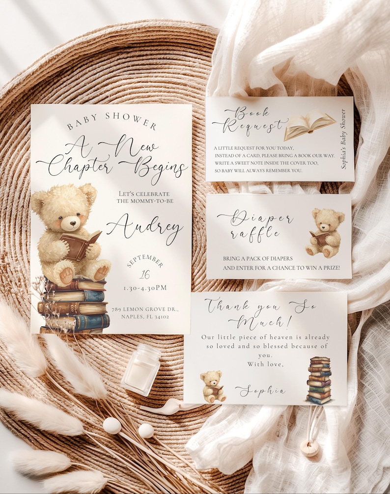 A New Chapter Begins Guess the Due Date Sign, Book Theme Baby Shower ...