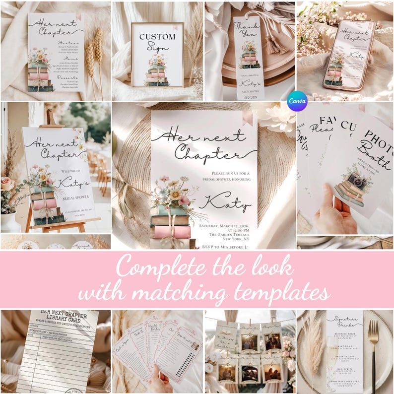 Her Next Chapter Bridal Shower Welcome Sign, A New Chapter Begins, Book ...