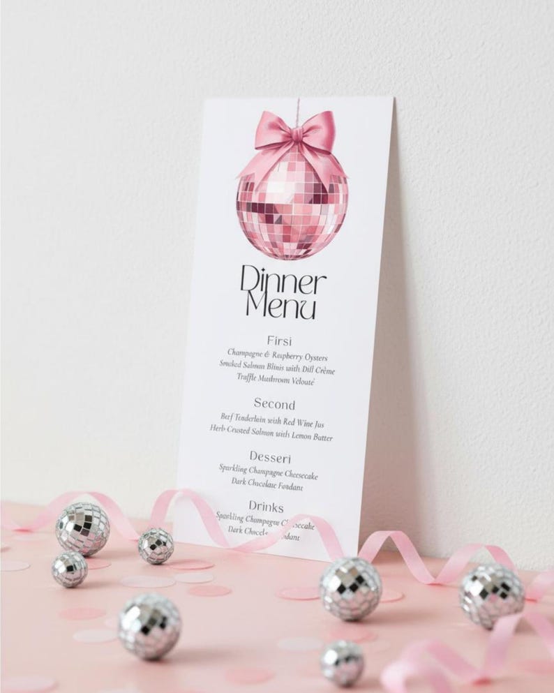 Galentines Day Menu ,printable Dinner Menu Card, Editable Galentines ...