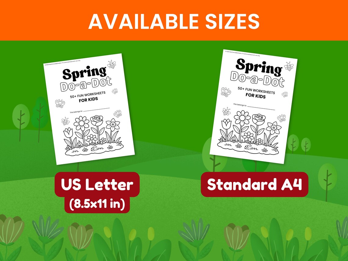 Spring Do-a-dot Printable Worksheet for Kids | Dot Marker & Bingo ...