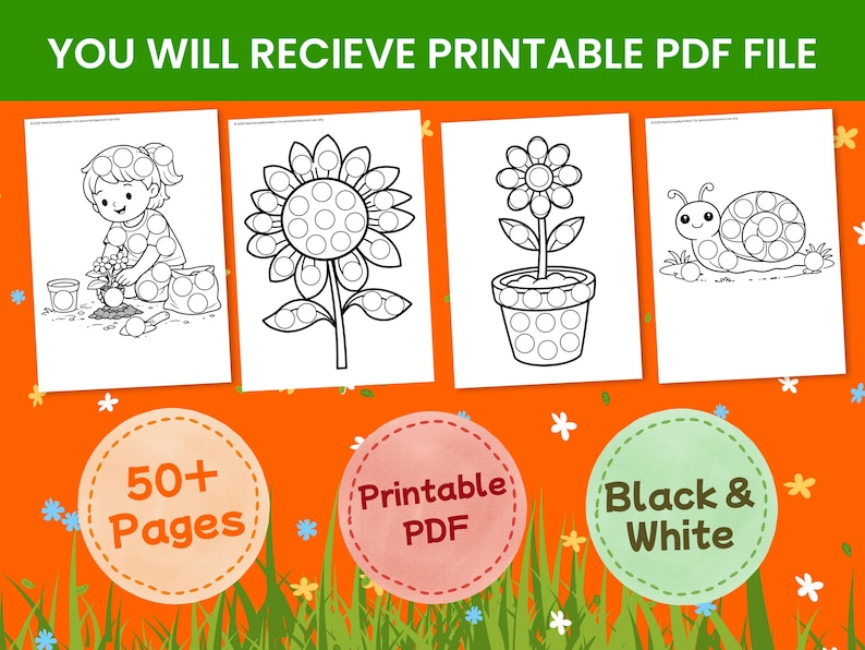 Spring Do-a-dot Printable Worksheet for Kids | Dot Marker & Bingo ...