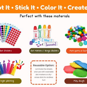 Fall Do-a-dot Marker Worksheets (colored) | 50 Autumn Printable ...