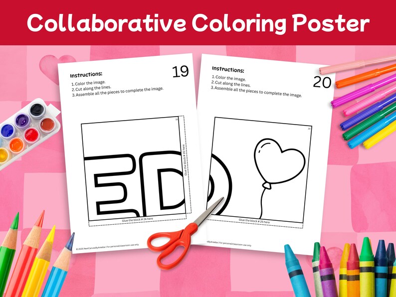 You Are Loved Coloring Poster | Group Coloring Activity for Classroom ...