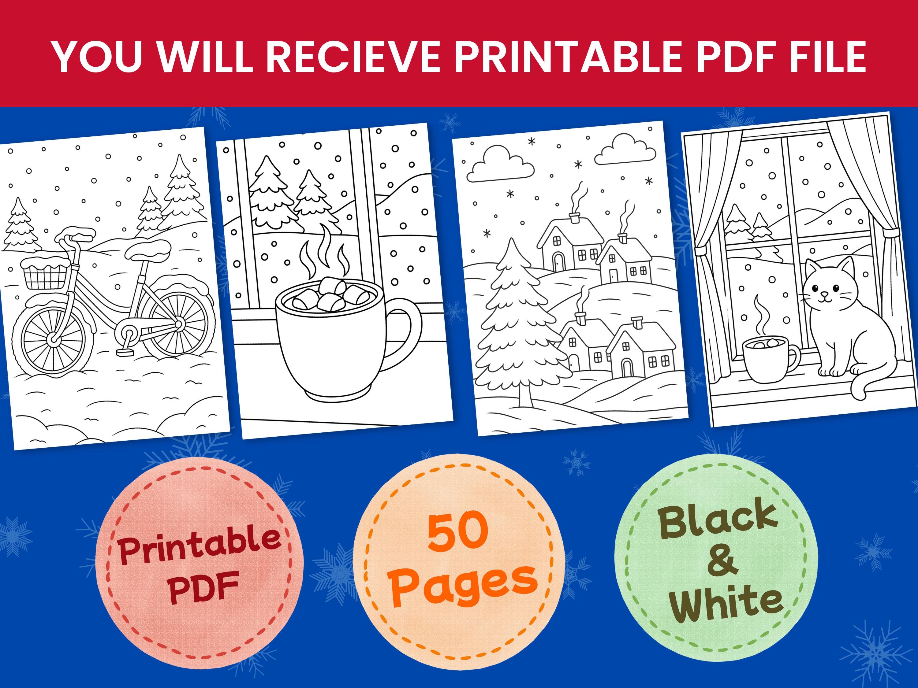 Winter Coloring Pages for Kids | 50 Fun Winter Printable Activity ...