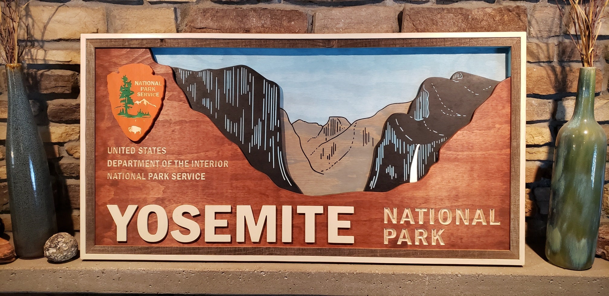 Yosemite National Park Sign Huge 4 Foot Long Sign Cabin - Etsy