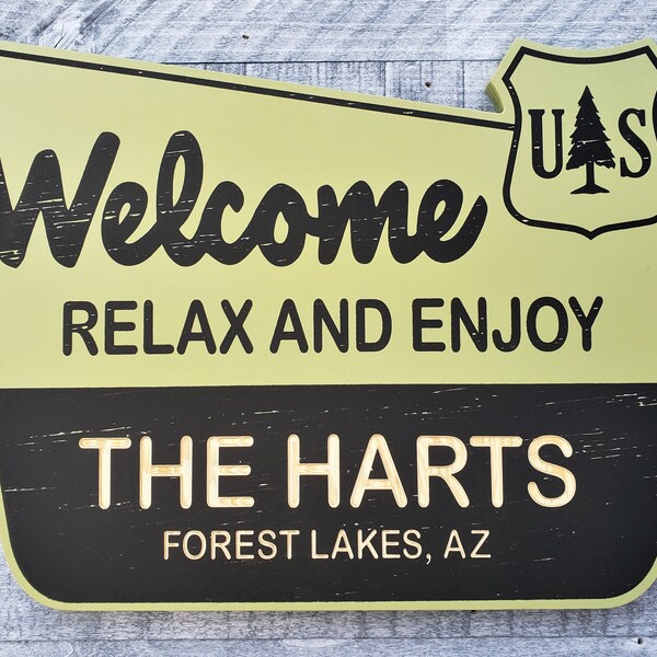Metal National Forest Sign - Etsy