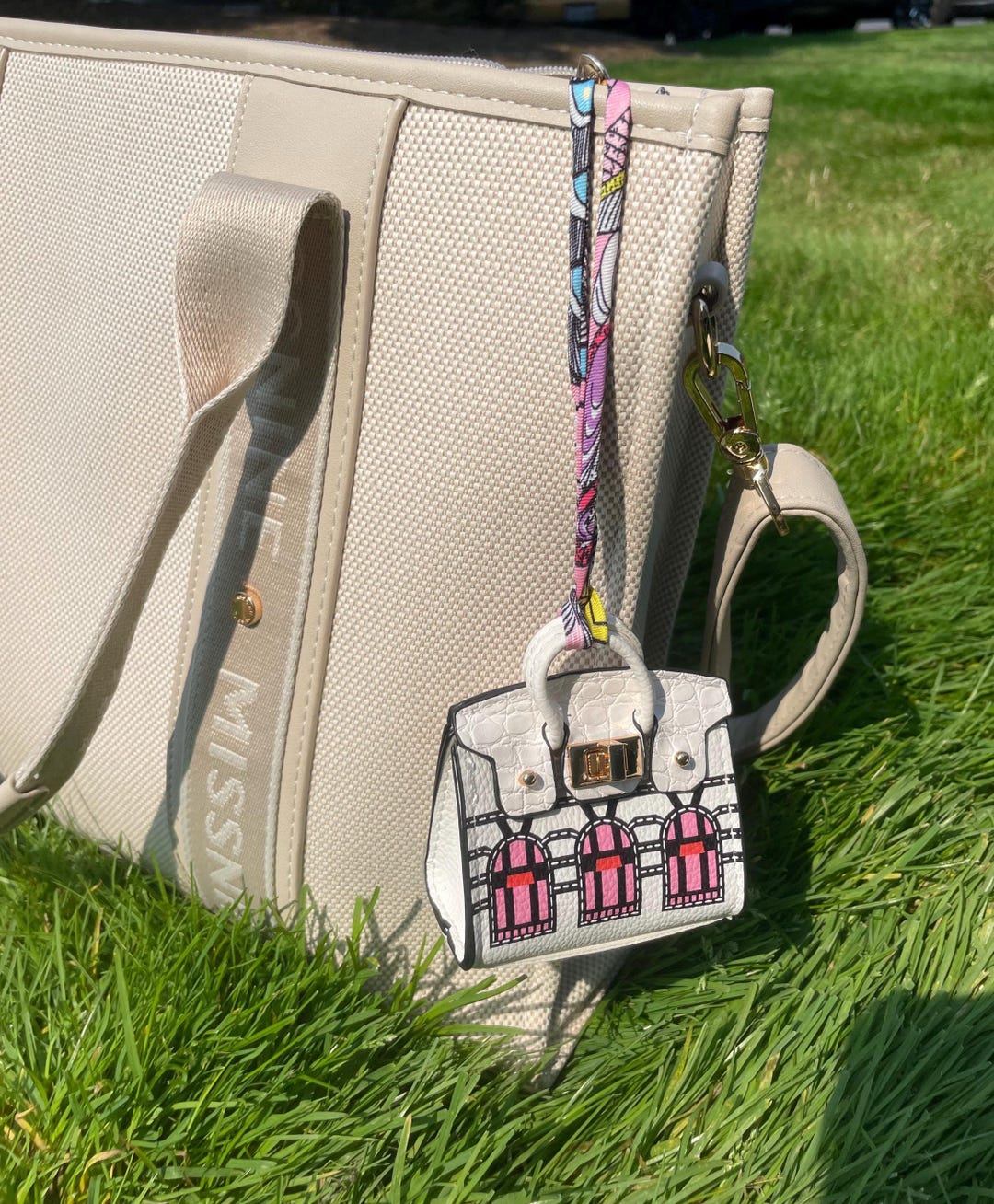 Tiny Handbag Charm Keychain for Women | Cute Mini Purse Charm | Gift ...