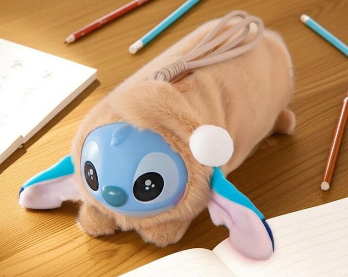 Stitch Inspired Pencil Case Pouch, Kawaii Anime Plushie Bag, Disney ...