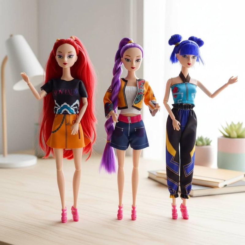 Kpop demon hunters huntrix dolls - Etsy México