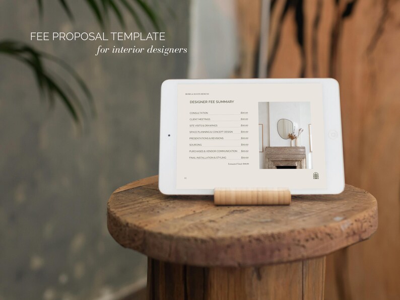 Interior Designer Fee Proposal Template | Client Proposal Template ...