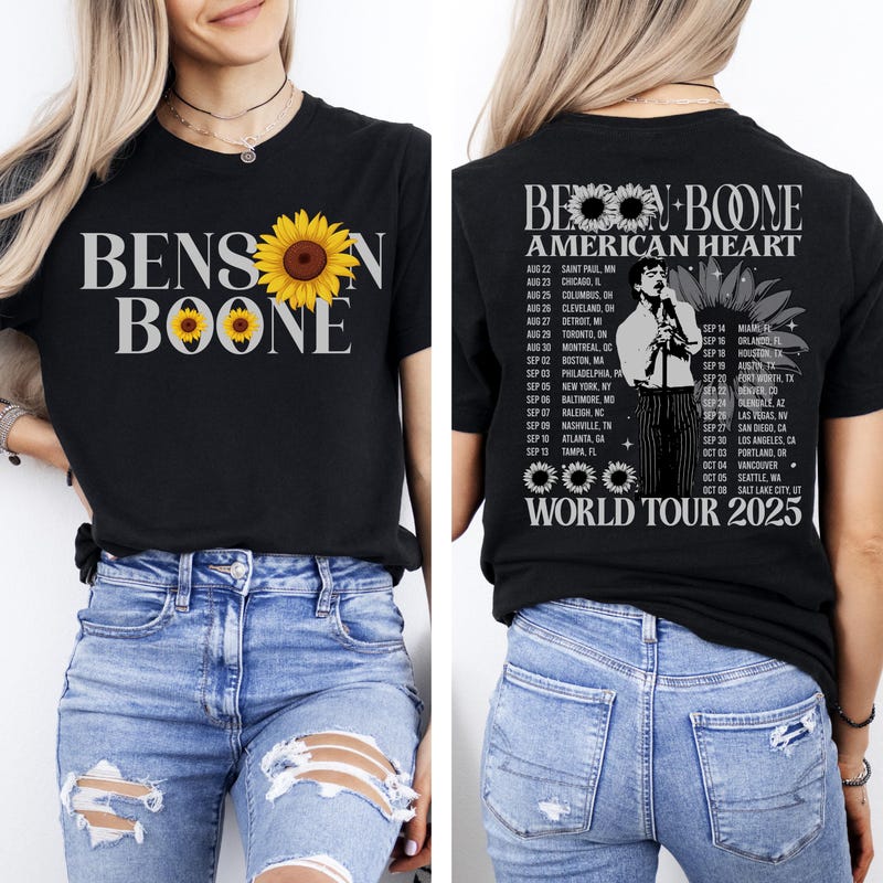 Benson Boone 2025 Tour Merch - Etsy