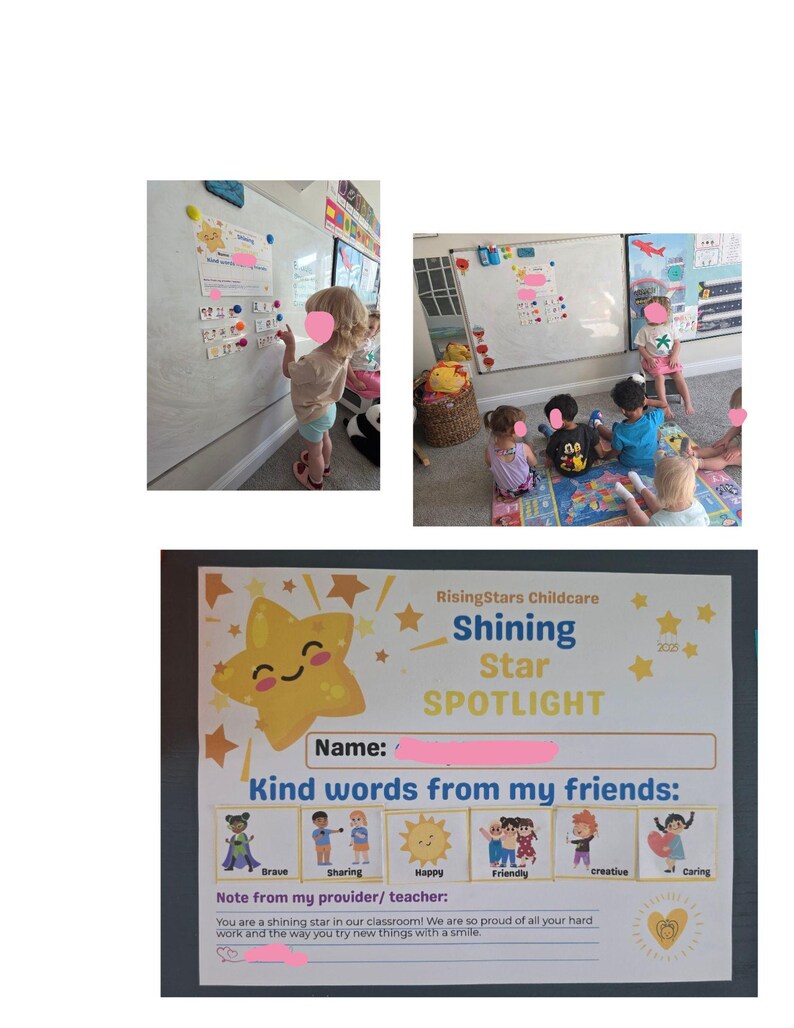 Shining Star Spotlight Certificate, Friend of the Week, Child Award ...