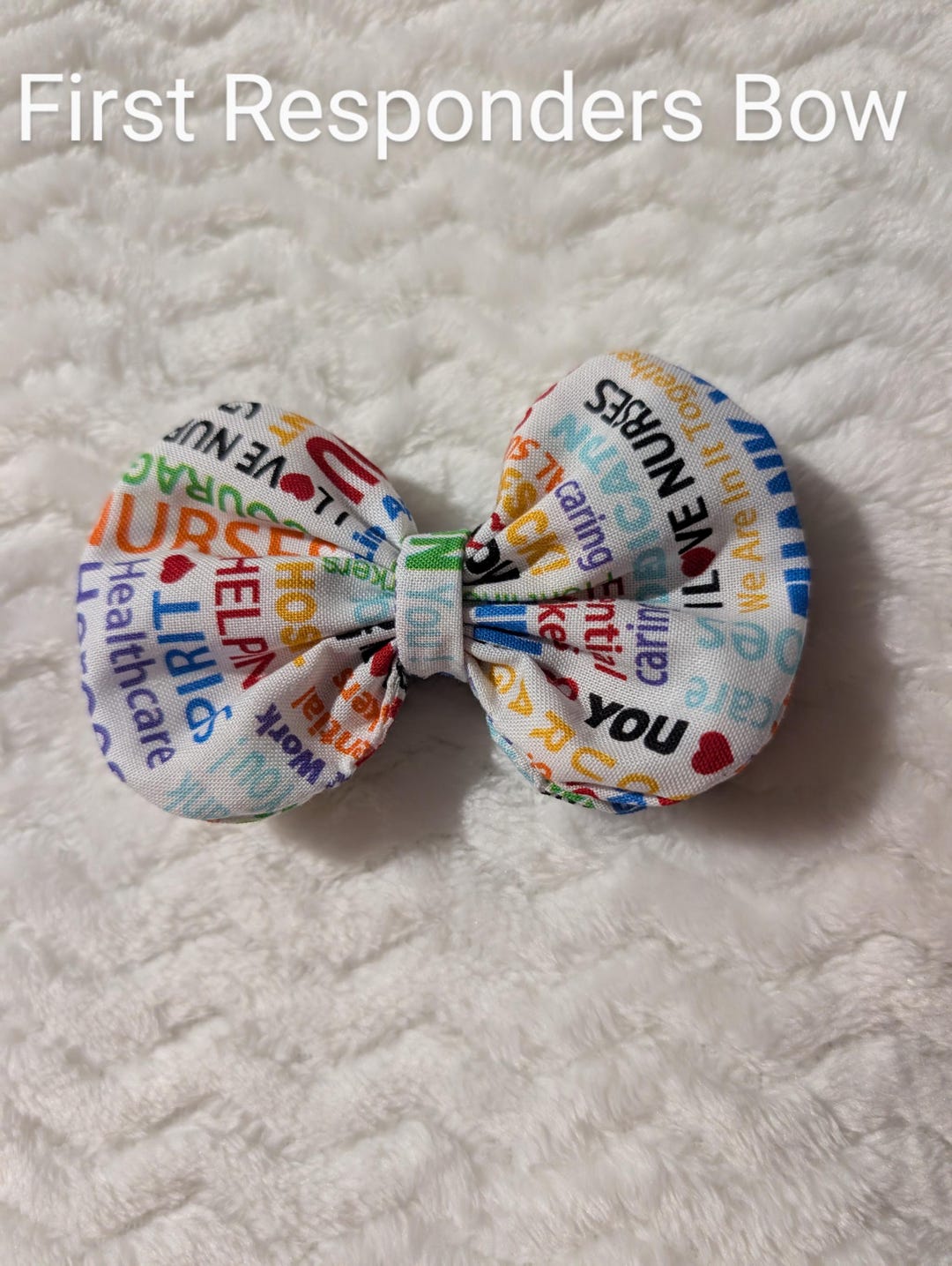 Cute First Responders Bow With Clip - Etsy