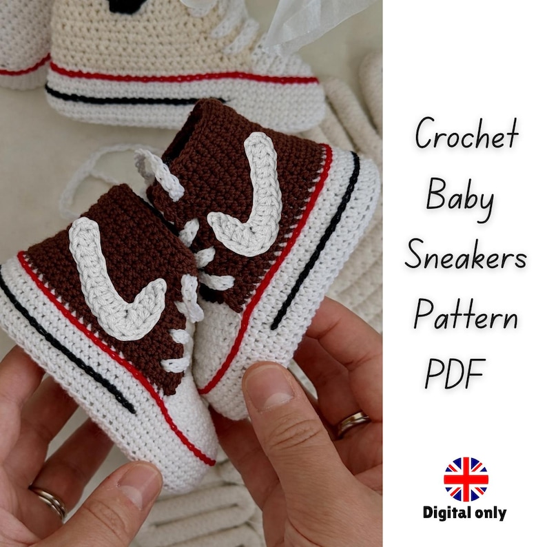 Crochet Baby Converse Sneakers Pattern: Newborn to 9 Months (PDF) - Etsy