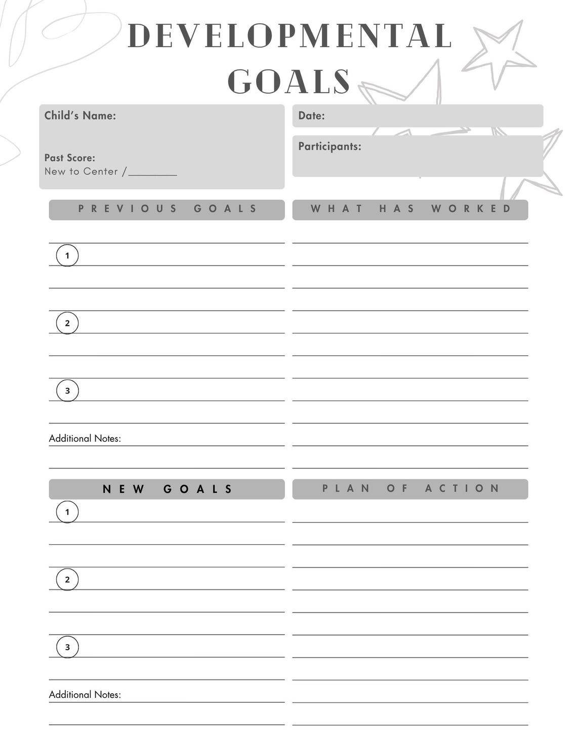 Child Observation Tool for Childcare Teachers - Etsy