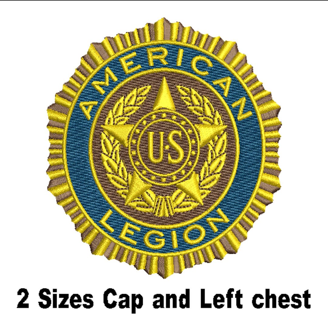 American Legion Embroidery Design: Patriotic Multiple Sizes Veteran ...