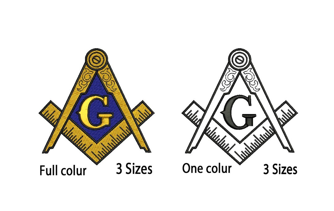 Masonic Square and Compass Embroidery Designs: Custom Digitizing ...