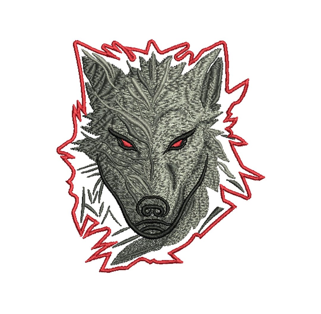 Dire Wolf Werewolf Embroidery Designs: Multiple Sizes, Formats Wolf ...
