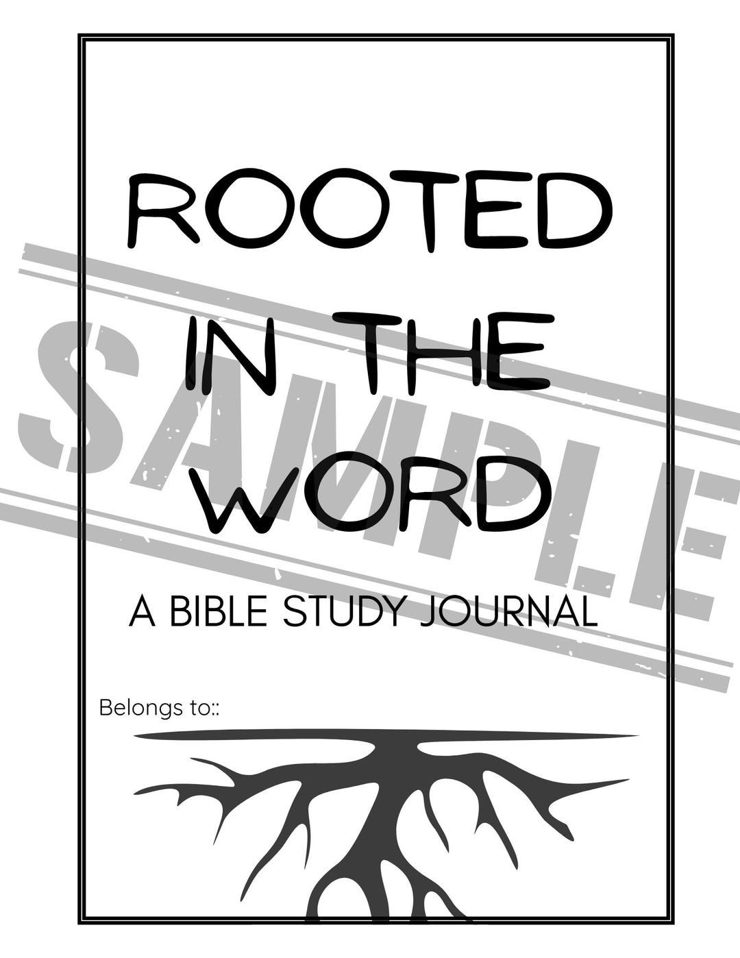 7-page Bible Journal Printable- Rooted and Blooming Faith Tracker ...