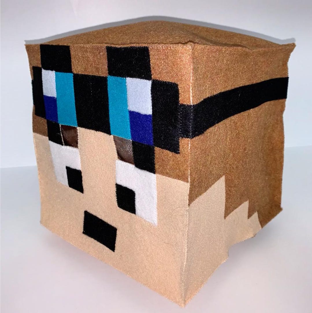 Dan TDM Inspired Pixelated Pixel Block Halloween Mask - Etsy
