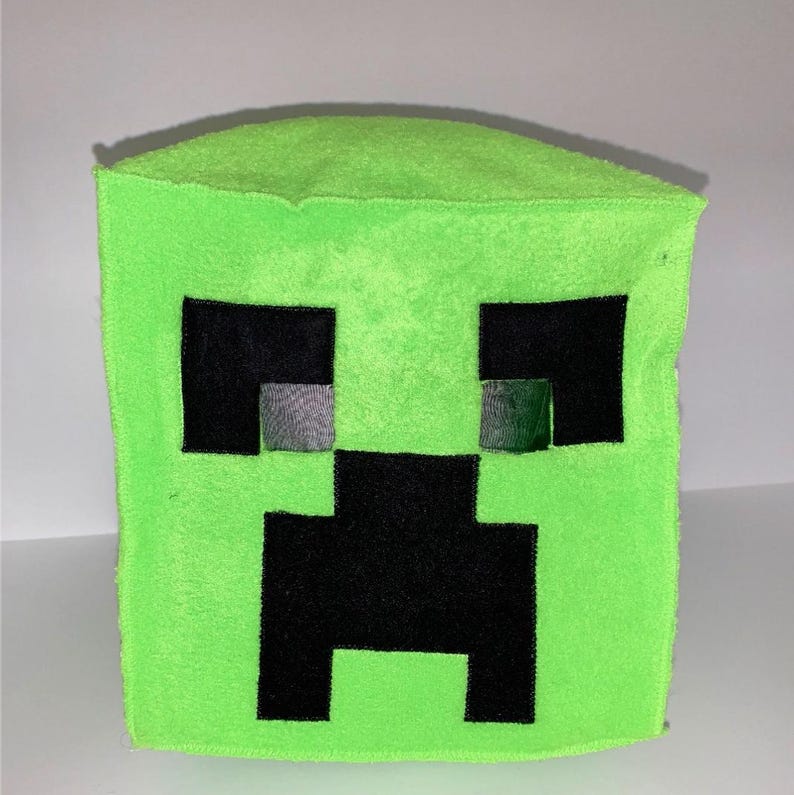 CREEPER Inspired Pixelated Pixel Block Halloween Mask - Etsy