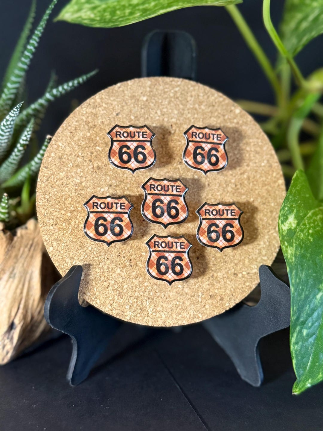 Route 66 Push Pin Set – Handmade Plaid Retro Travel Décor for ...
