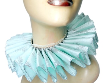 Purple Ruffled Collar Elizabethan Neck Ruff Victorian - Etsy