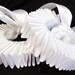 White Satin Wrist Ruffs Ruffled Arm Bands Elizabethan Victorian ...