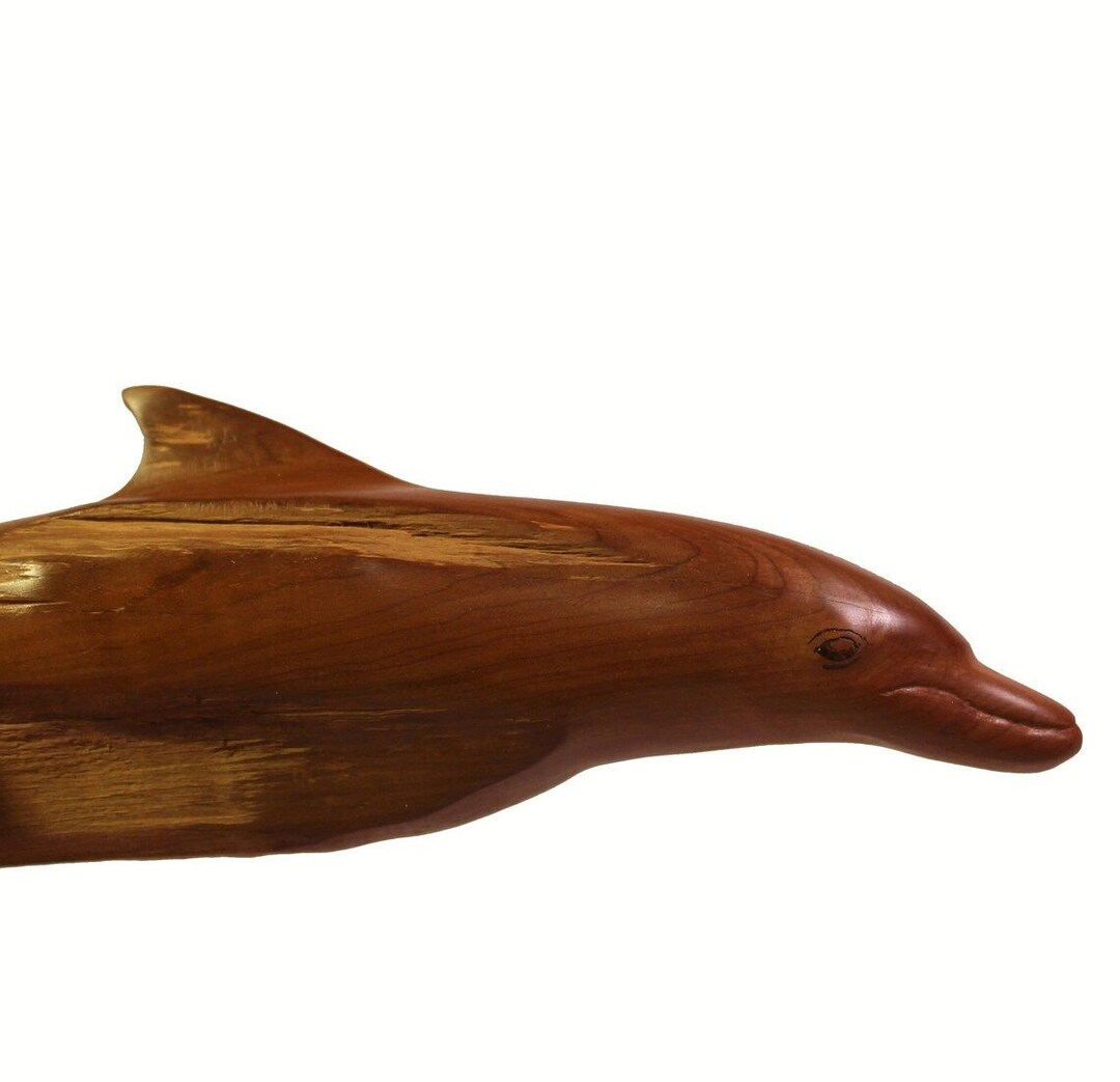 Wood Carving Wall Hanging Sculpture Dolphin Arch Original Rick Cain ...
