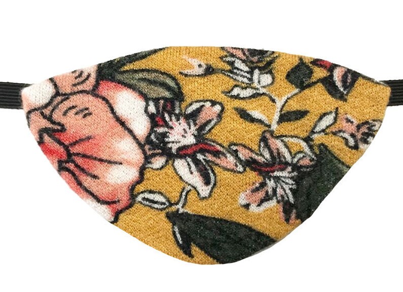Floral Eye Patch Saffron Heirloom Rose Mustard Yellow Peach - Etsy