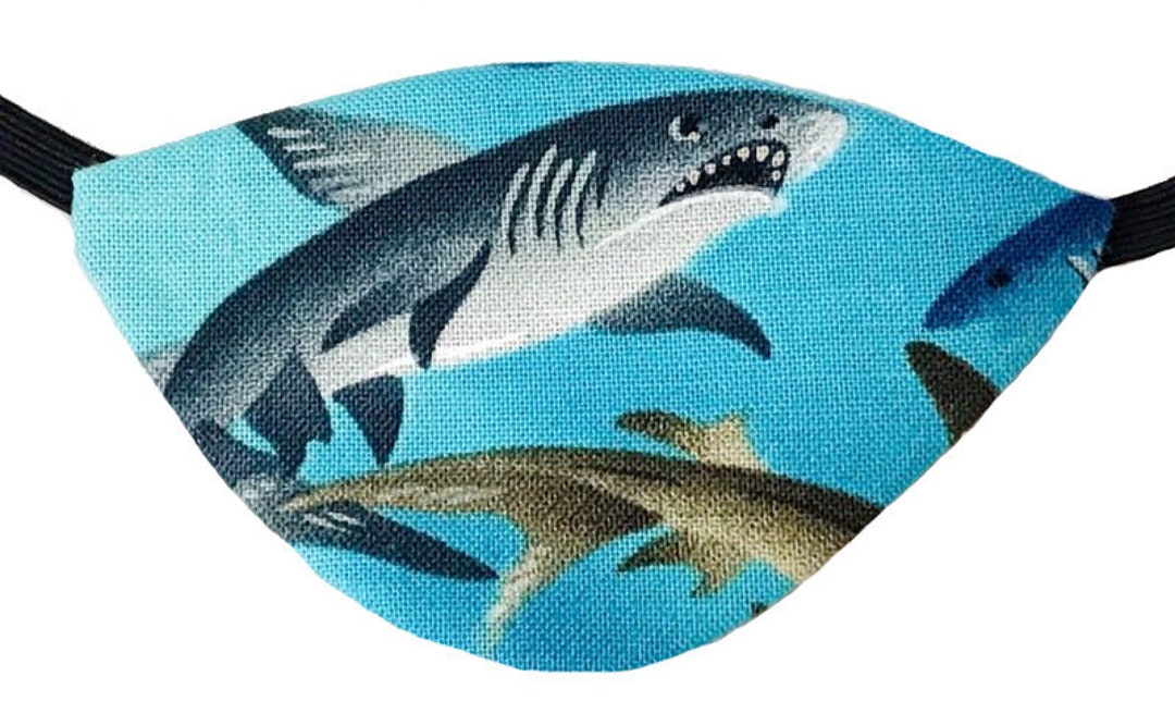 Nautical Eye Patch Shark Stingray Ocean Beach Mermaid Cosplay Fashion ...