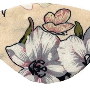 Floral Eye Patch Soft Pink Flowers Peach White Grey Fashion Chic ...