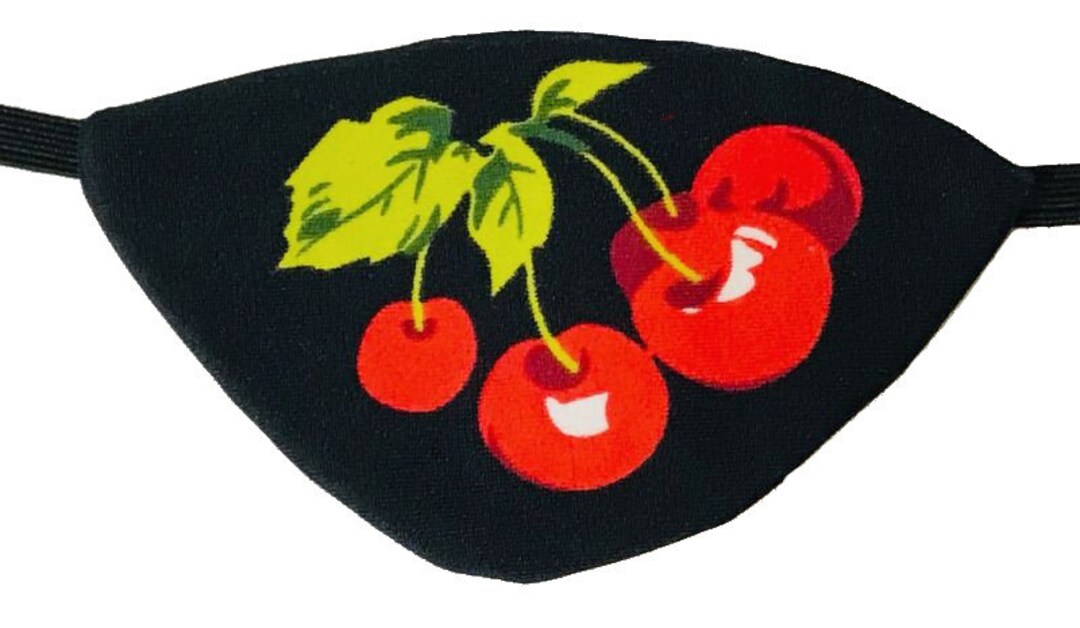 Red Eye Patch Cherry Cherries Retro Red Black Fashion Eye Patch 50s - Etsy