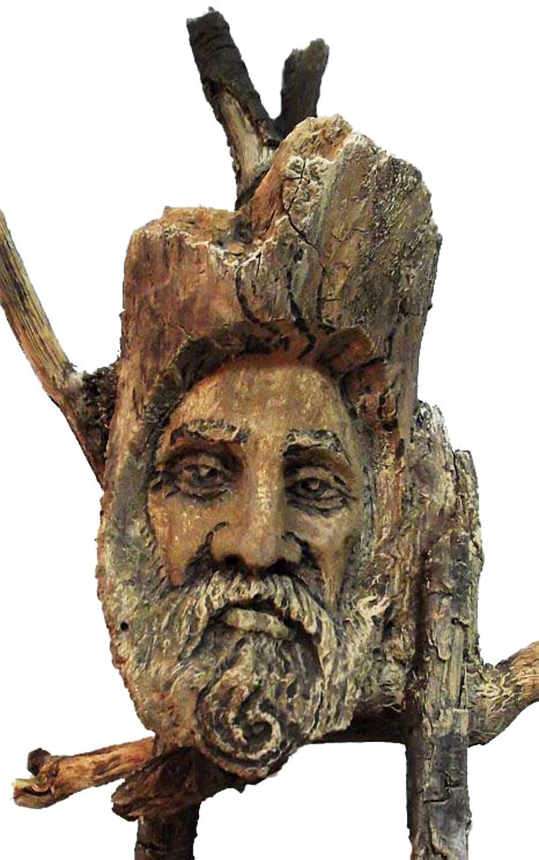 Wood Carving Sculpture Micanopy Mystic Old Man Original Rick Cain ...