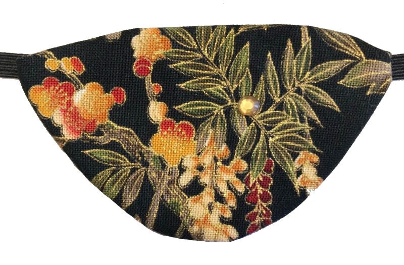 Eye Patch Japanese Garden Yellow Orange Black Gold Red | Etsy