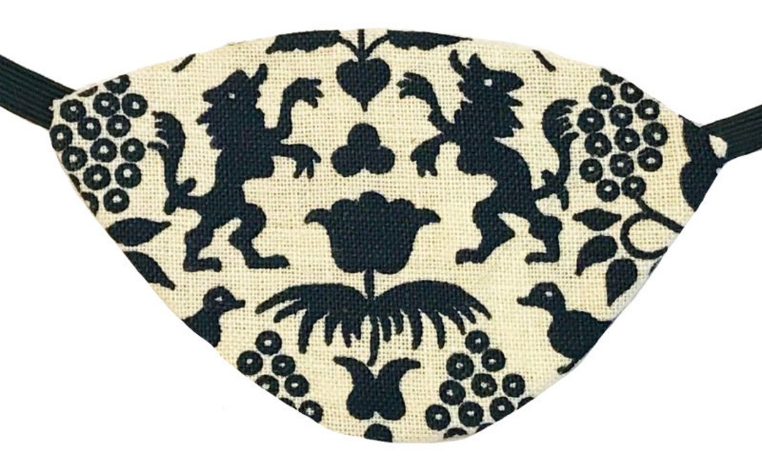 Eye Patch Lion Regal Cream Black Cosplay Fashion Fantasy Floral ...