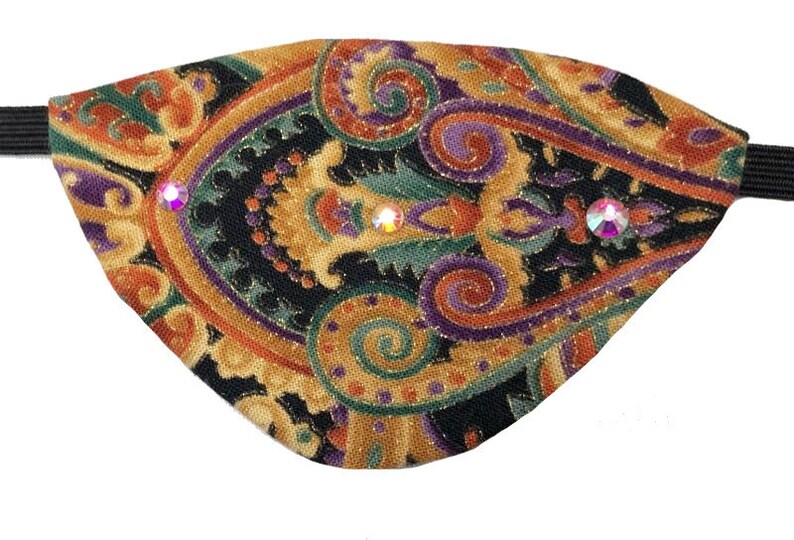 Jeweled Eye Patch Green Purple Gold Blue Mardi Gras Cosplay - Etsy