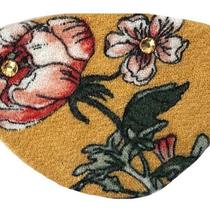 Floral Eye Patch Saffron Heirloom Rose Mustard Yellow Peach - Etsy