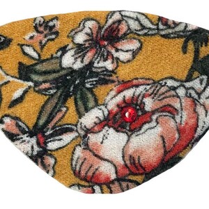 Floral Eye Patch Saffron Heirloom Rose Mustard Yellow Peach - Etsy