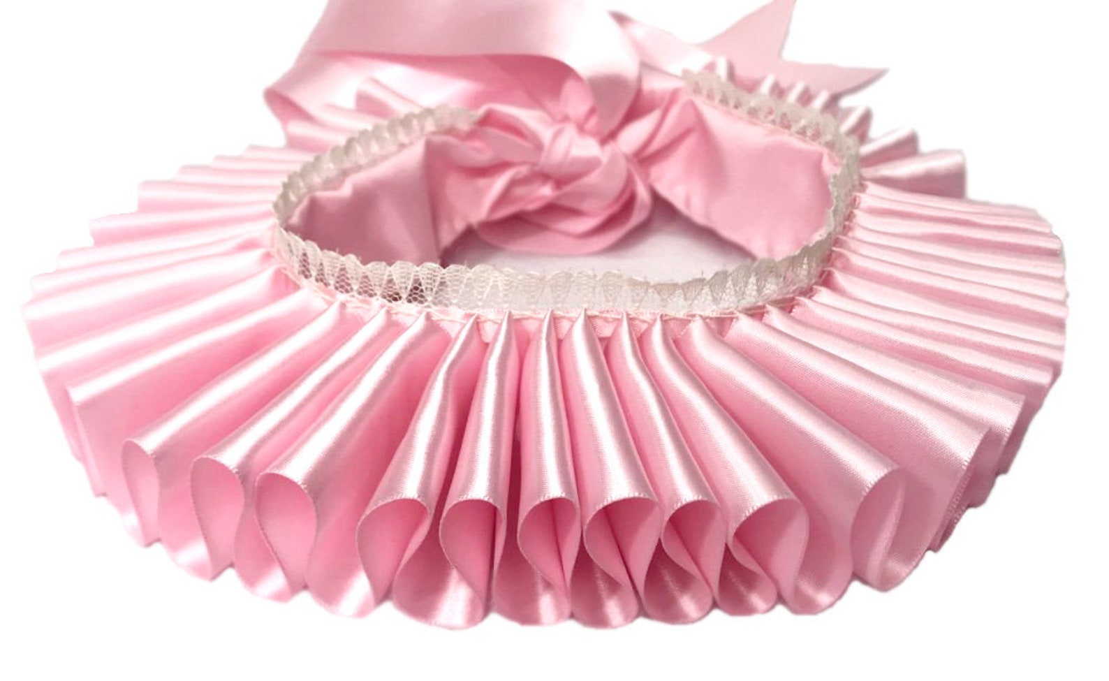 Pink Ruffled Collar Elizabethan Neck Ruff Victorian Steampunk | Etsy