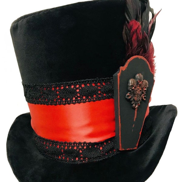 Velvet Top Hat - Etsy