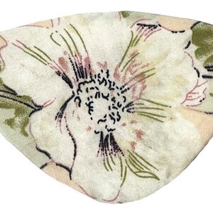 Floral Eye Patch Soft Pink Flowers Peach White Grey Cosplay Fashion ...