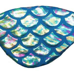 Mermaid Eye Patch Prismatic Blue Green Fish Scales Ocean Beach Fashion ...