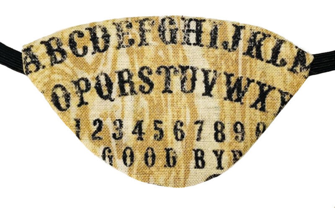 Ouija Eye Patch Spirit Board Spooky Ivory Black Cosplay - Etsy