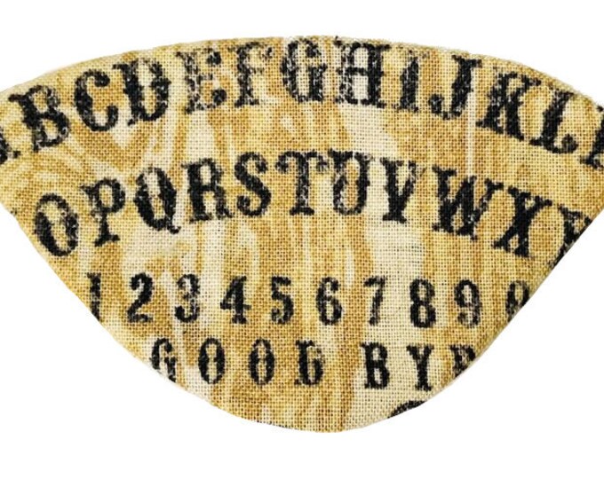 Ouija Eye Patch Spirit Board Spooky Ivory Black Cosplay Fashion Fantasy ...