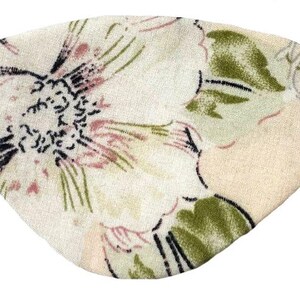 Floral Eye Patch Soft Pink Flowers Peach White Grey Fashion Chic ...