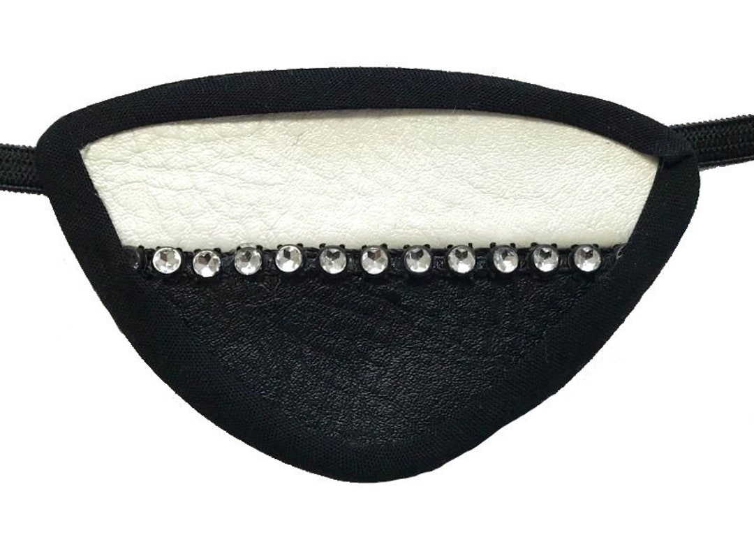 Vinyl Eye Patch Black White Glam Gothic Steampunk Pirate Buccaneer ...