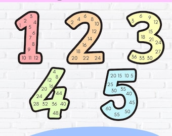 Pastel Rainbow Skip Counting Posters | Pastel Classroom Decor - Etsy